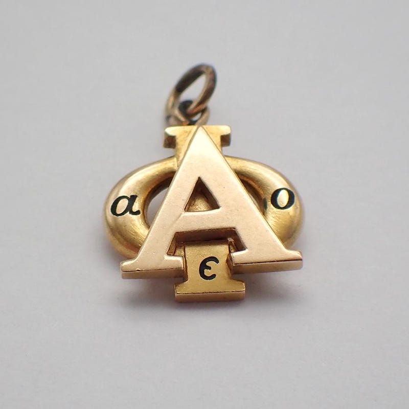 Gold Alpha Phi Charm - Etsy
