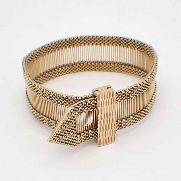 Flexible 14k Gold Bracelet - Etsy