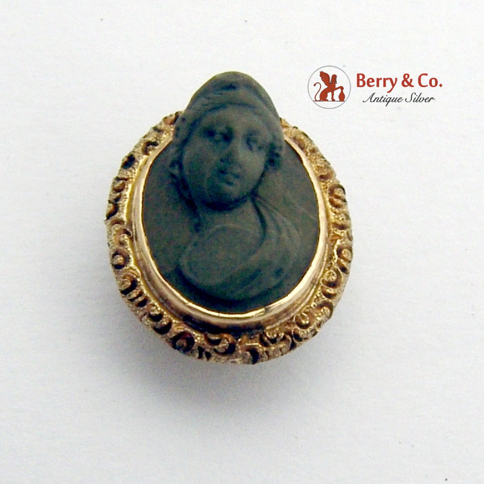 Antique High Relief Cameo Buttons Set Soft Stone 10K Gold 1870 - Etsy