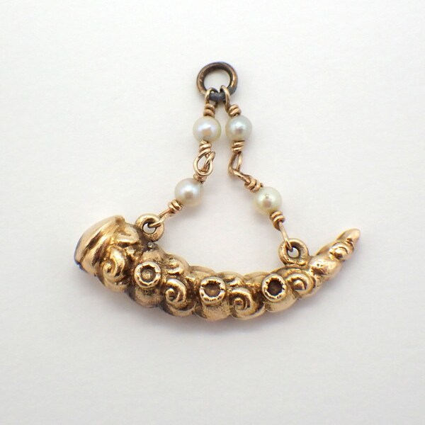 Gold Cornucopia Necklace - Etsy