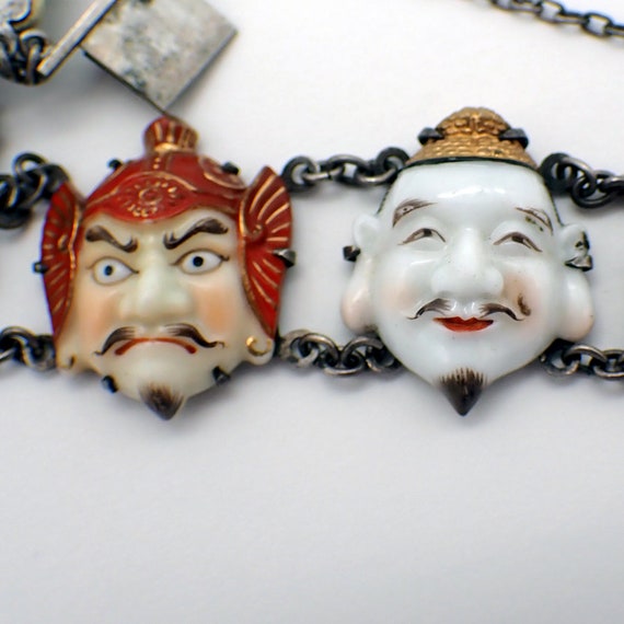 Toshikane Arita Porcelain Seven Gods Bracelet Sterlin… - Gem