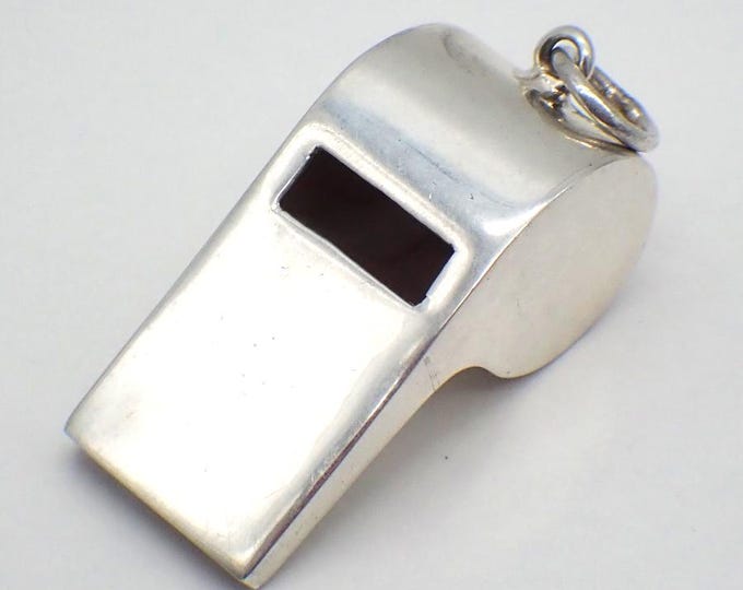 Whistle Pendant Sterling Silver - Etsy