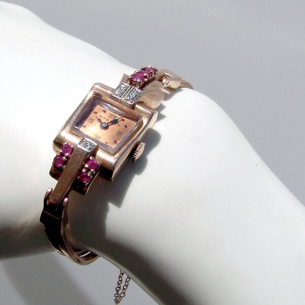 Ruby Rose Gold Watch - Etsy