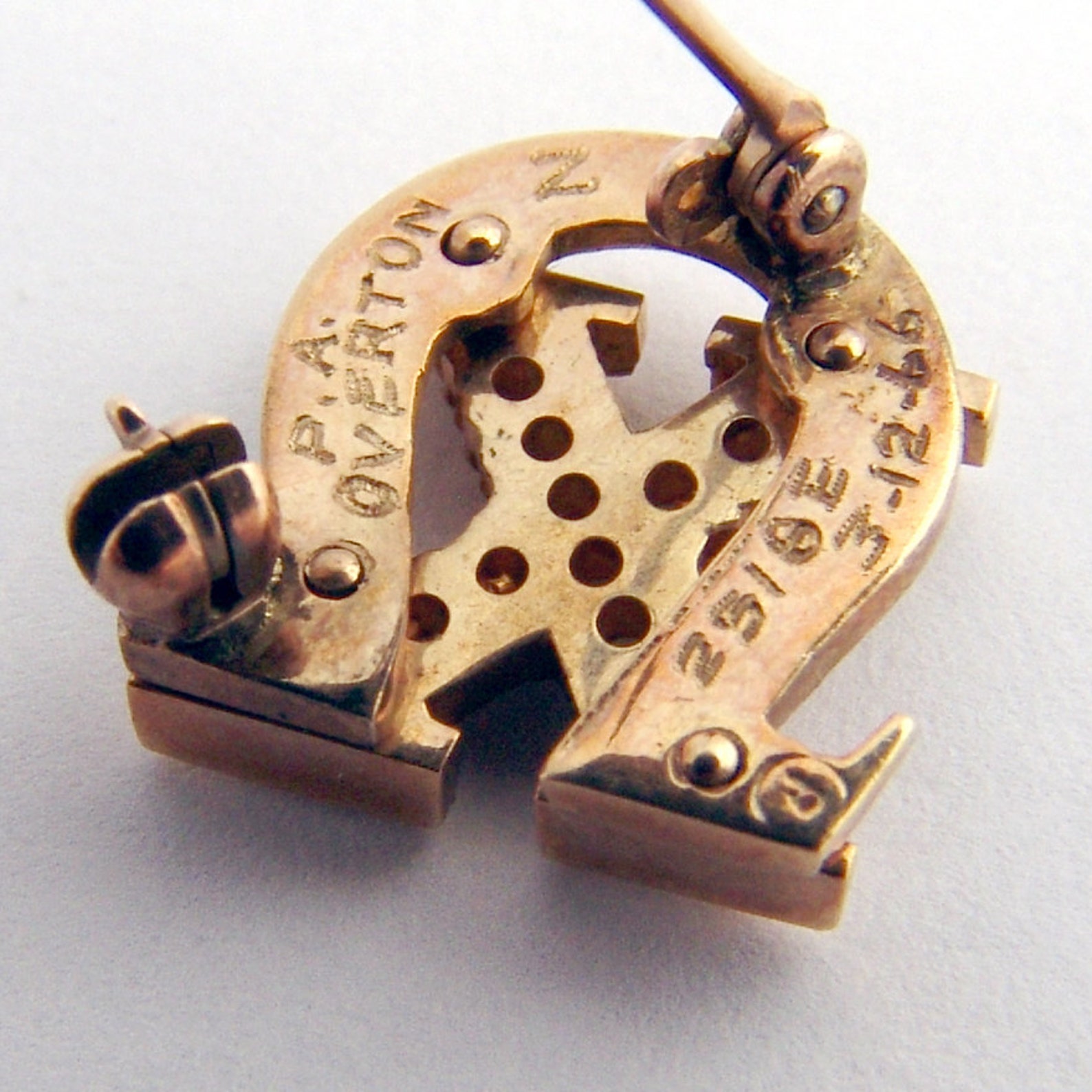 Chi Omega PBTHE Pearls Fraternity Pin Brooch 10 K Gold | Etsy