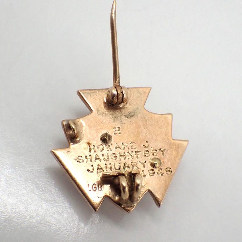 Alpha Phi Omega Philippines Pin 10K Gold Enamel - Etsy