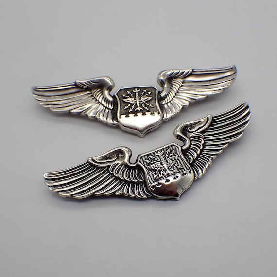 Vietnam War US Air Force Navigator Wings Pair Sterlin… - Gem