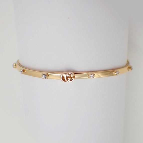 Gucci Armband Armband Diamant Akzente 18K Gold GroBe 17 Etsy