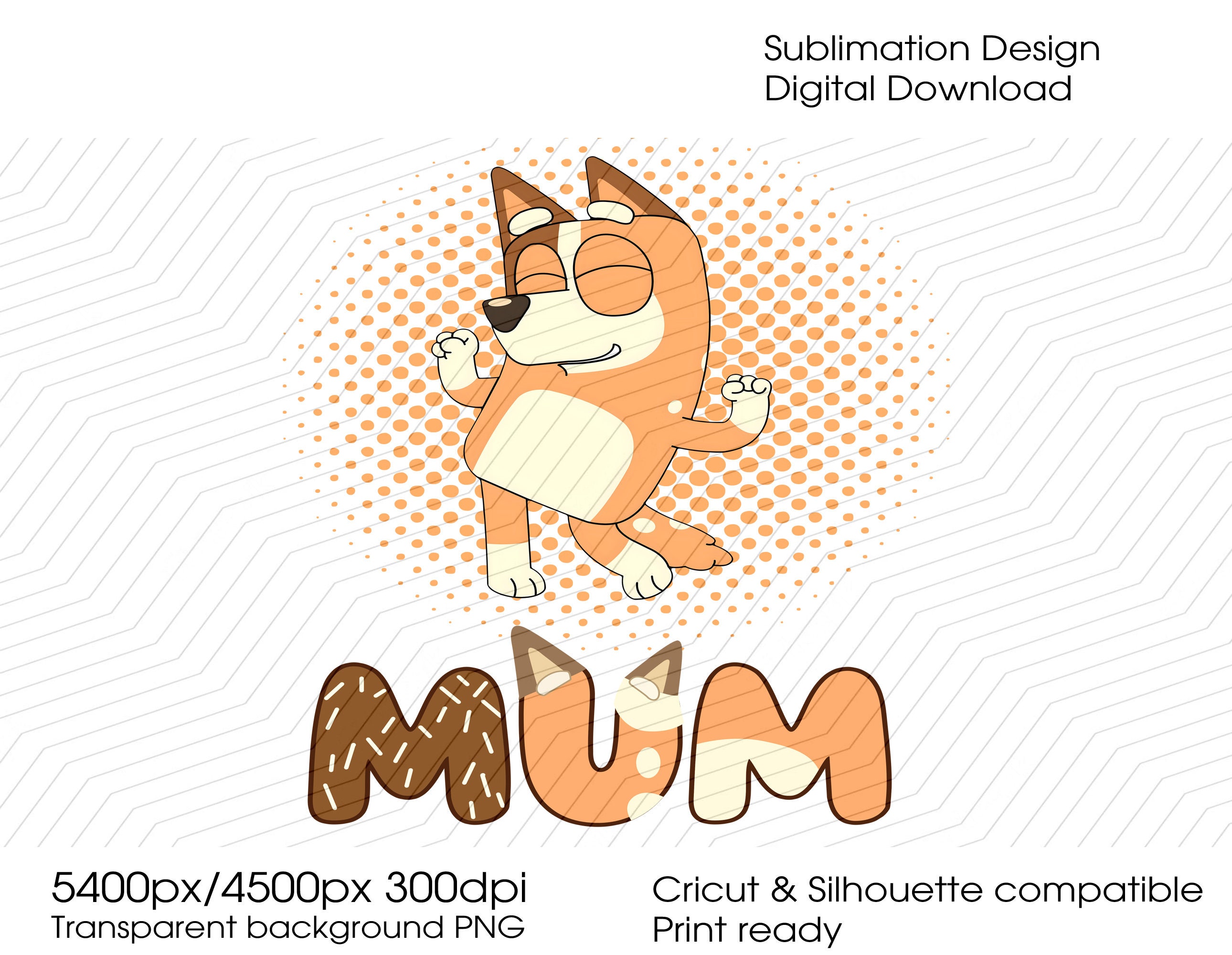 Buy Bluey Mum PNG Bluey Mom Png Mum Life Png Bluey Family Png Online in ...