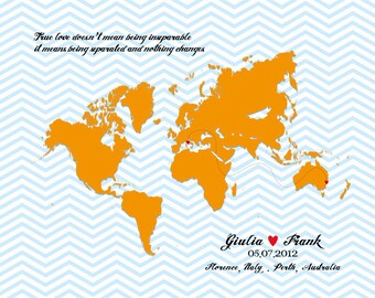 Digital File Map Long Distance Map Friendship Map Relationship Map ...