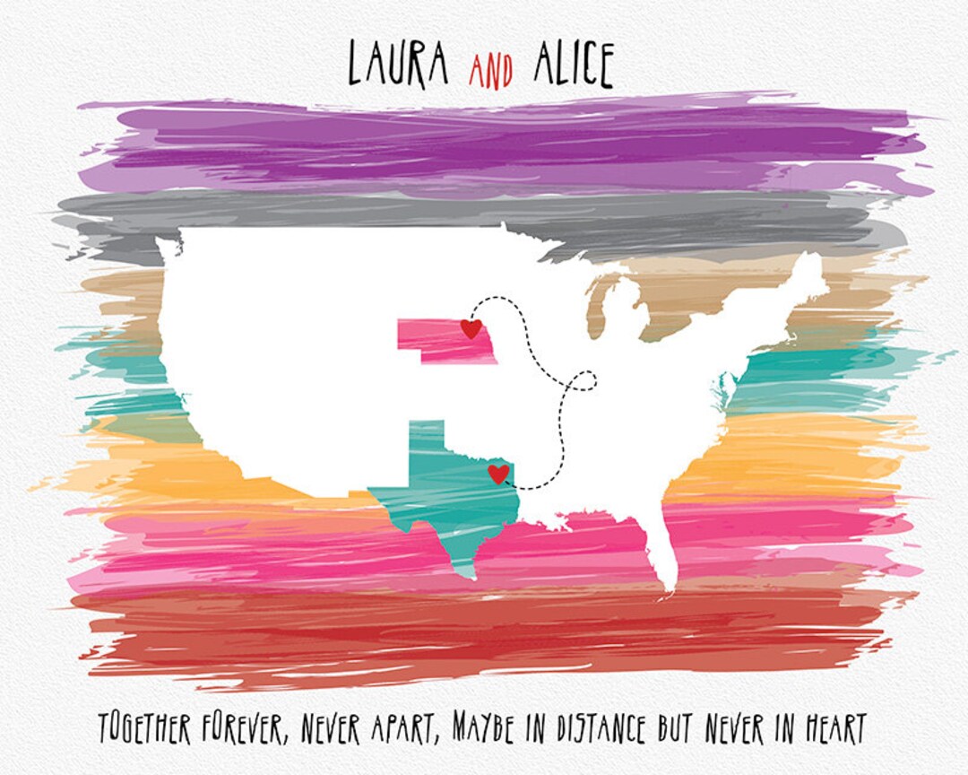 Custom World Map - Friendship Relationship Map - Any States or Country ...