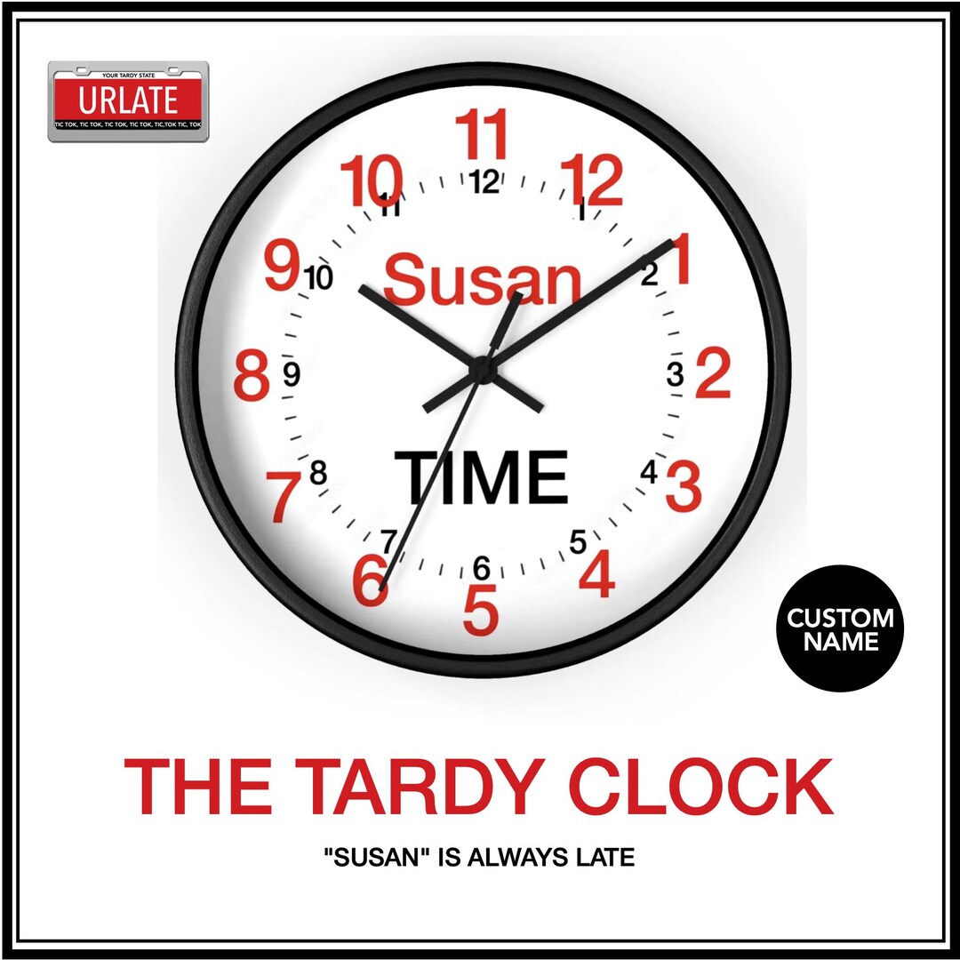 Personalized Clock Gift Personal Time Setting Gift Wondering Time ...