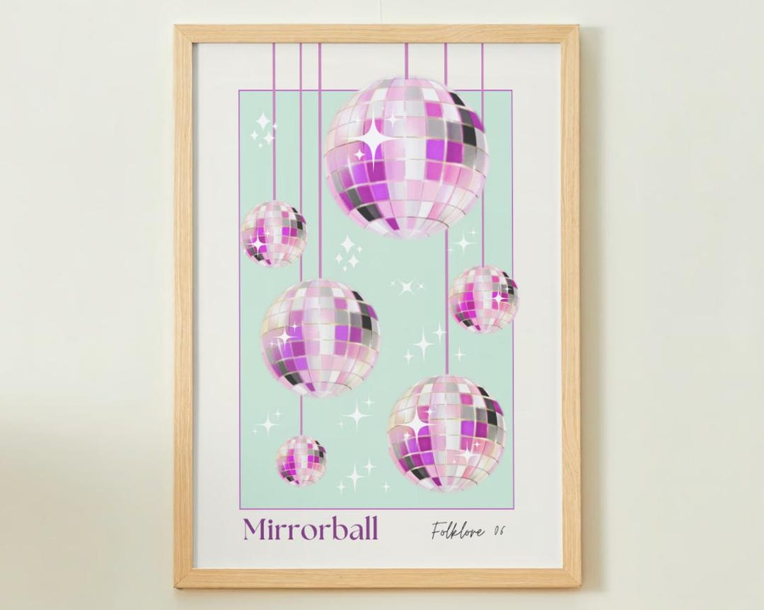Mirrorball Disco Ball Digital Download Poster | Taylor Swift Print ...