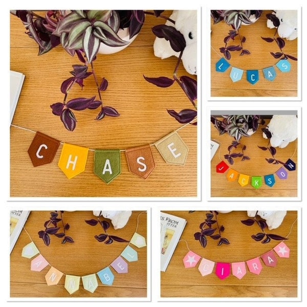 Felt Name Sign - Etsy UK