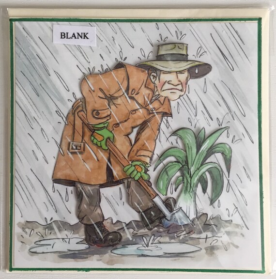 Allotment Card Birthday Card Retirement Card Grumpy - Etsy