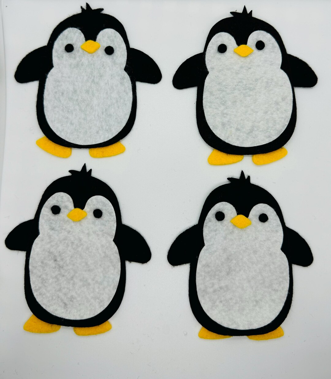 4 X Felt Die Cut Penguin Shapes for Crafting, DIY Crafting Die Cuts ...