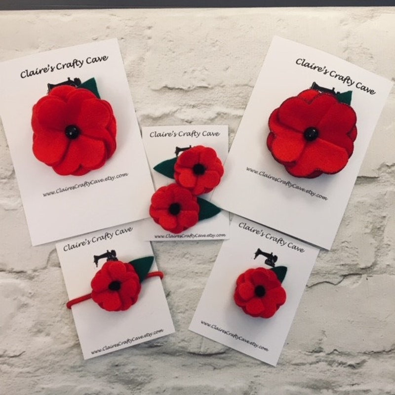 Remembrance Day Poppy Pins - Etsy