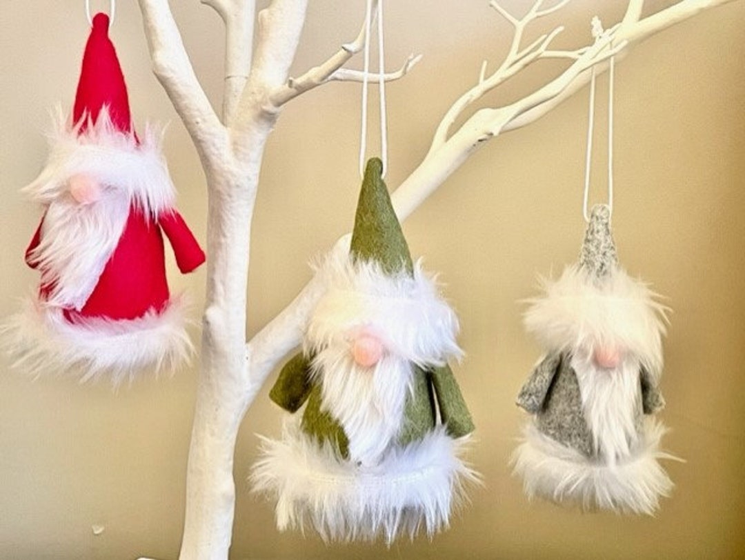 Felt Santa Gonk Christmas Decoration, Felt Santa Gnome Christmas ...