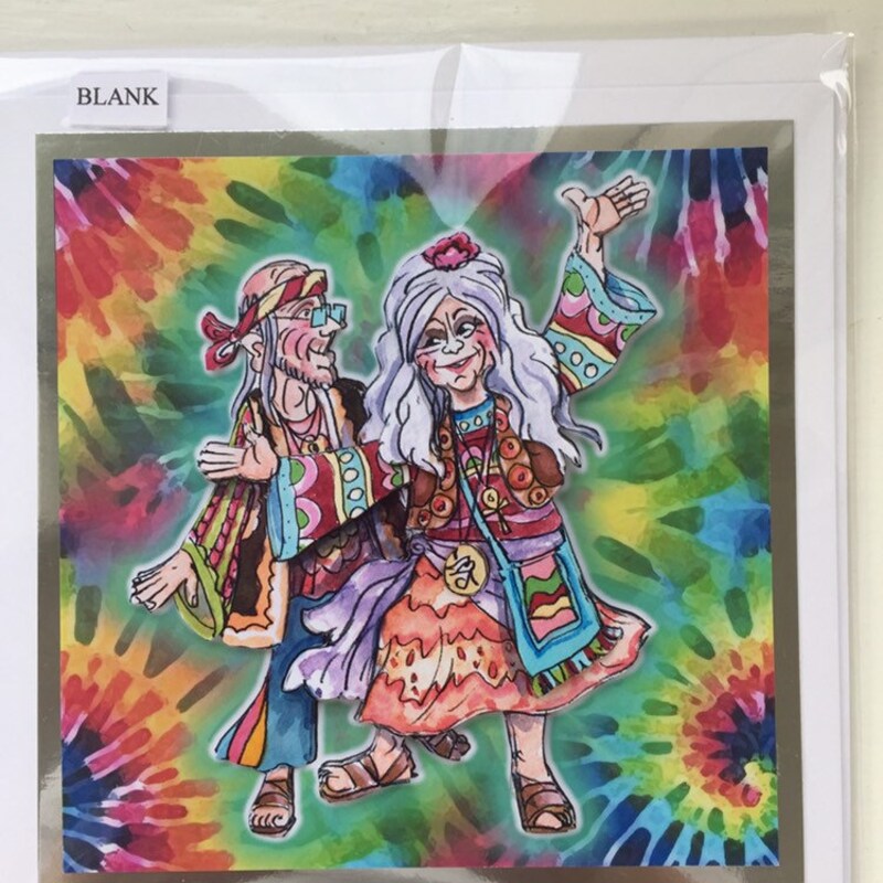 Hippie Birthday Card - Etsy