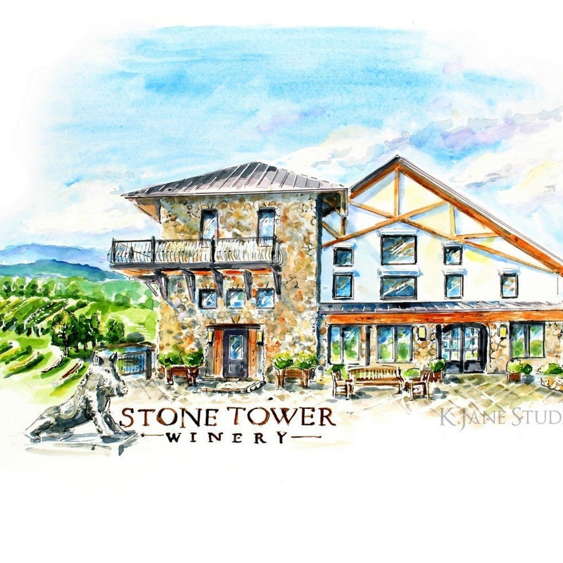 Wine Stone Painting - Etsy