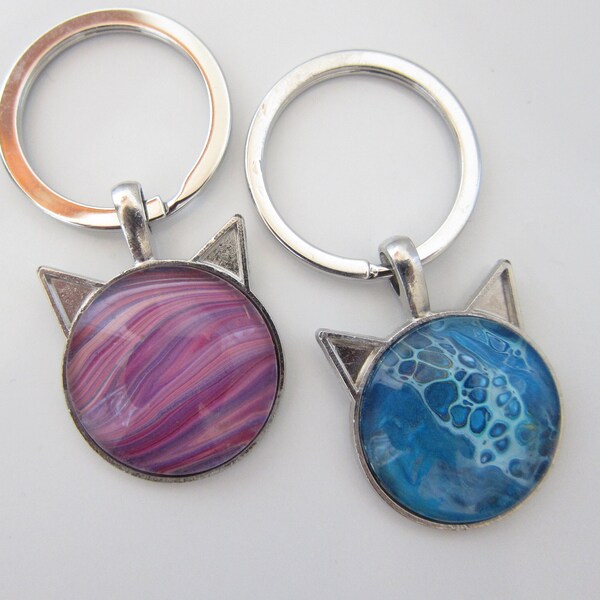 Cat Key Ring - Etsy UK