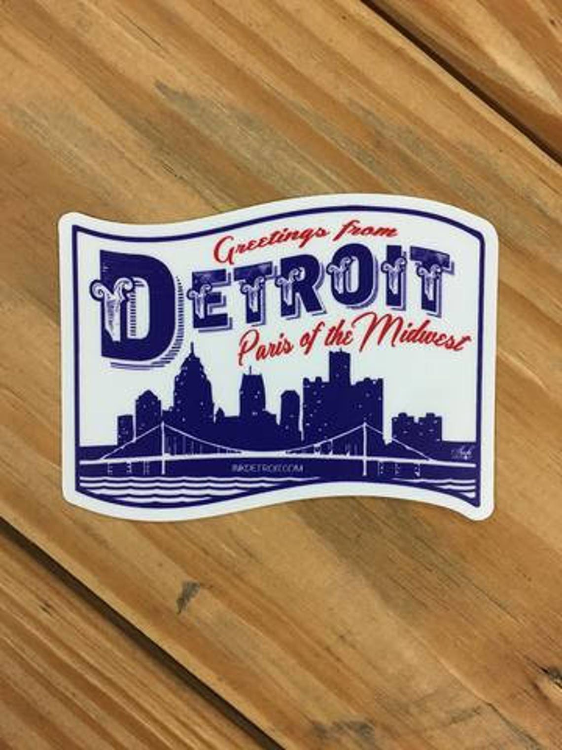 Detroit Paris of the Midwest Sticker - Etsy