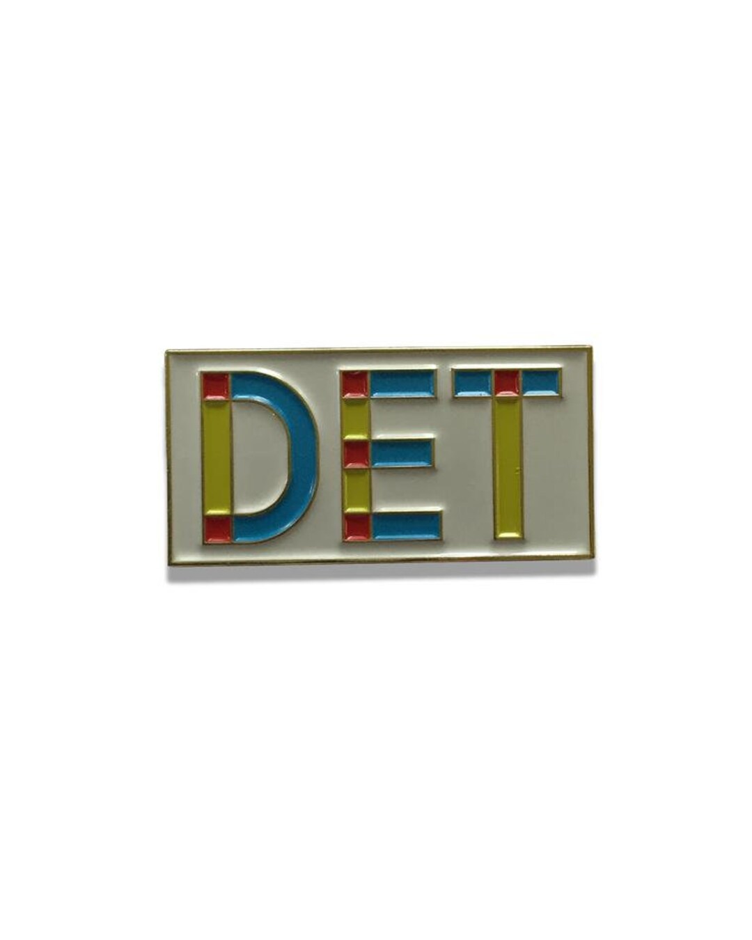 DET Detroit Enamel Pin - Etsy