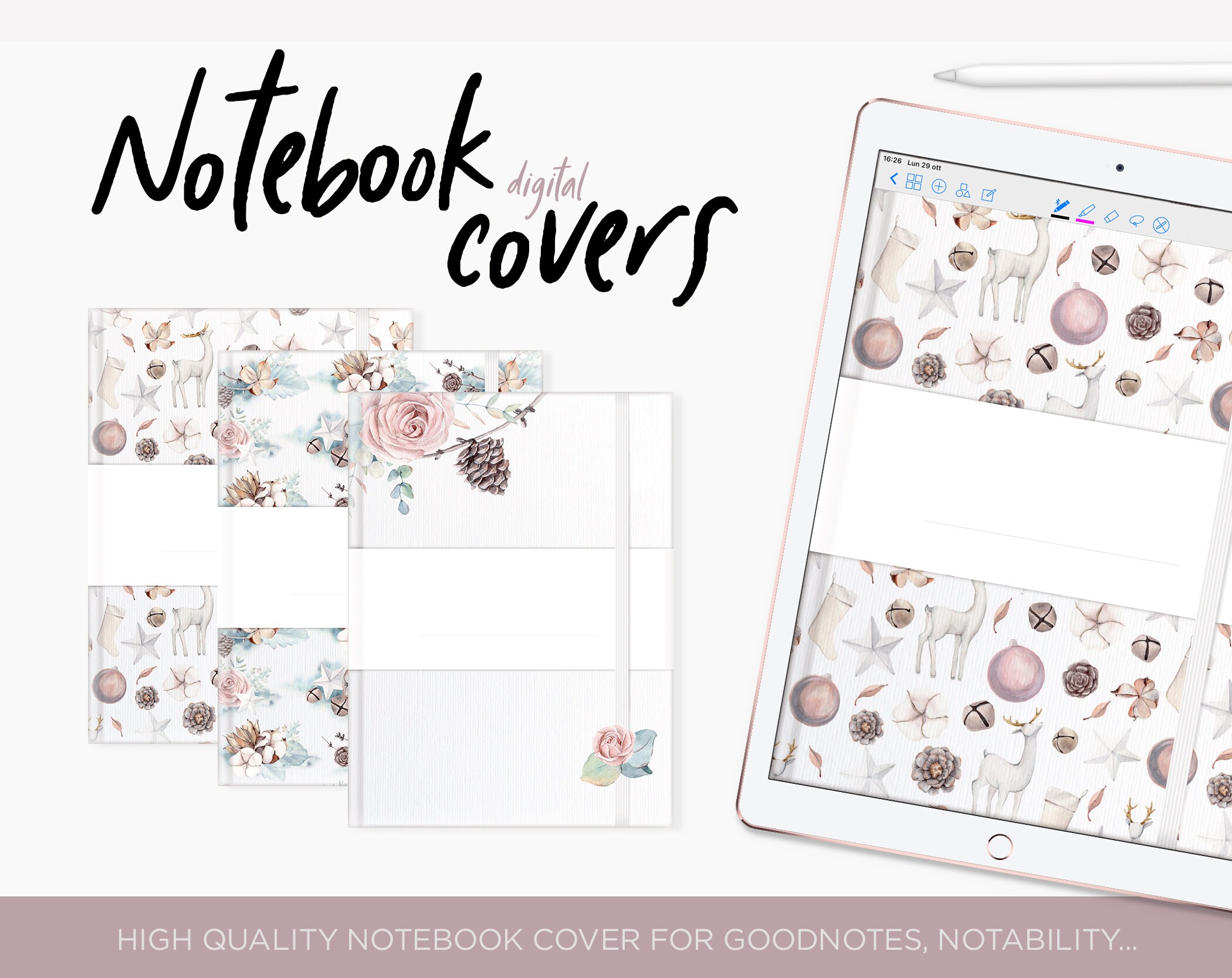 Goodnotes notebook covers - adalua
