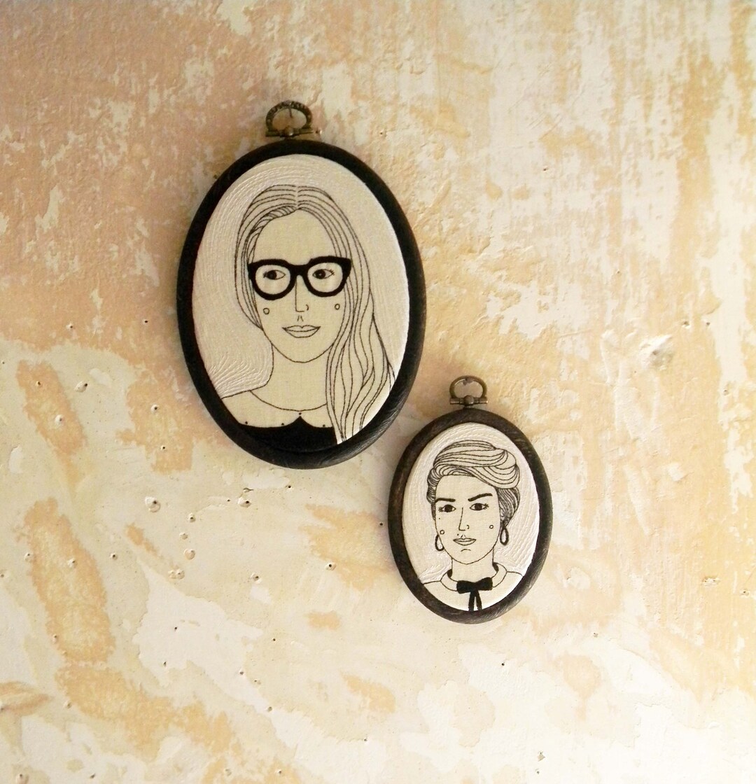 Custom Personalized Portrai, Personalized Portrait Gift for Anniversary ...