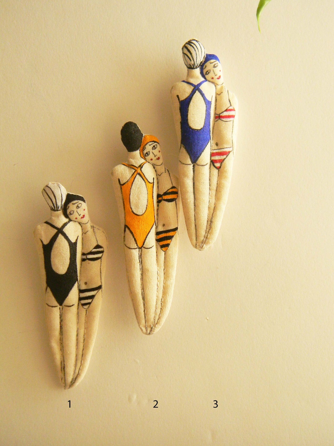 Swimmer Brooch Swim Couple Sea Lovers Pin Lady Swimmer Summer Brooch ...