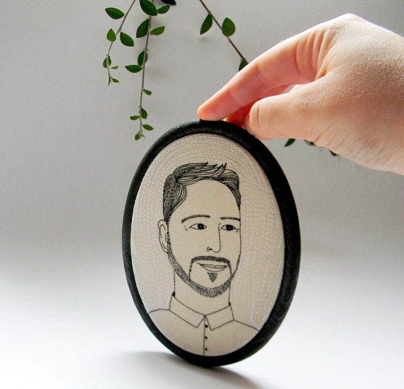Custom Couple Portrait. Custom Embroidery Portrait. | Etsy