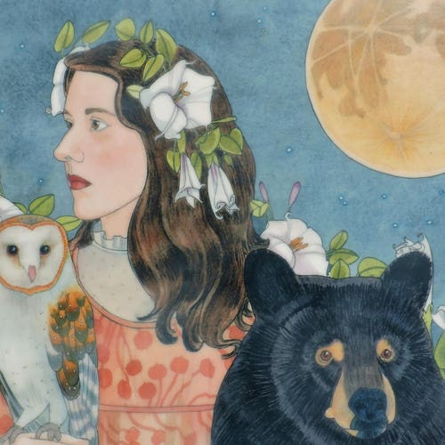 Tiger Moon Limited Edition Print of Original Mixed Media - Etsy