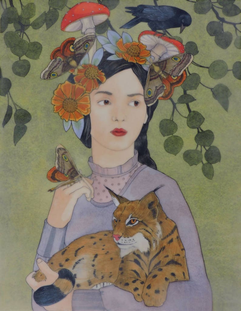 Two Paths Become One limited edition print of original mixed | Etsy