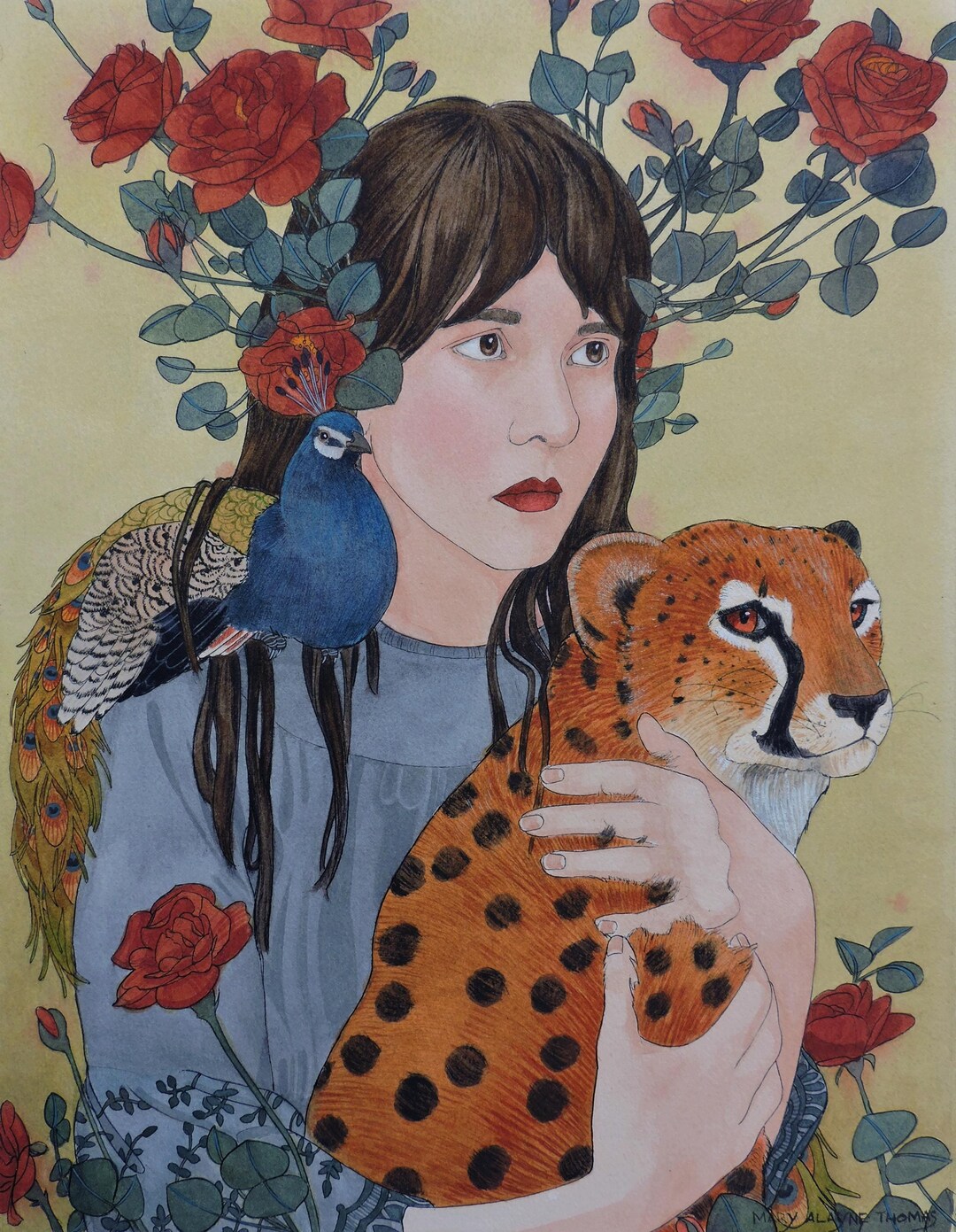 Wild Embrace- Limited Edition Print of Original Mixed Media Painting - Etsy