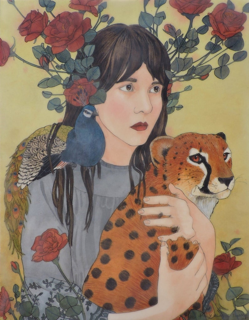 Wild Embrace Limited Edition Print of Original Mixed Media - Etsy