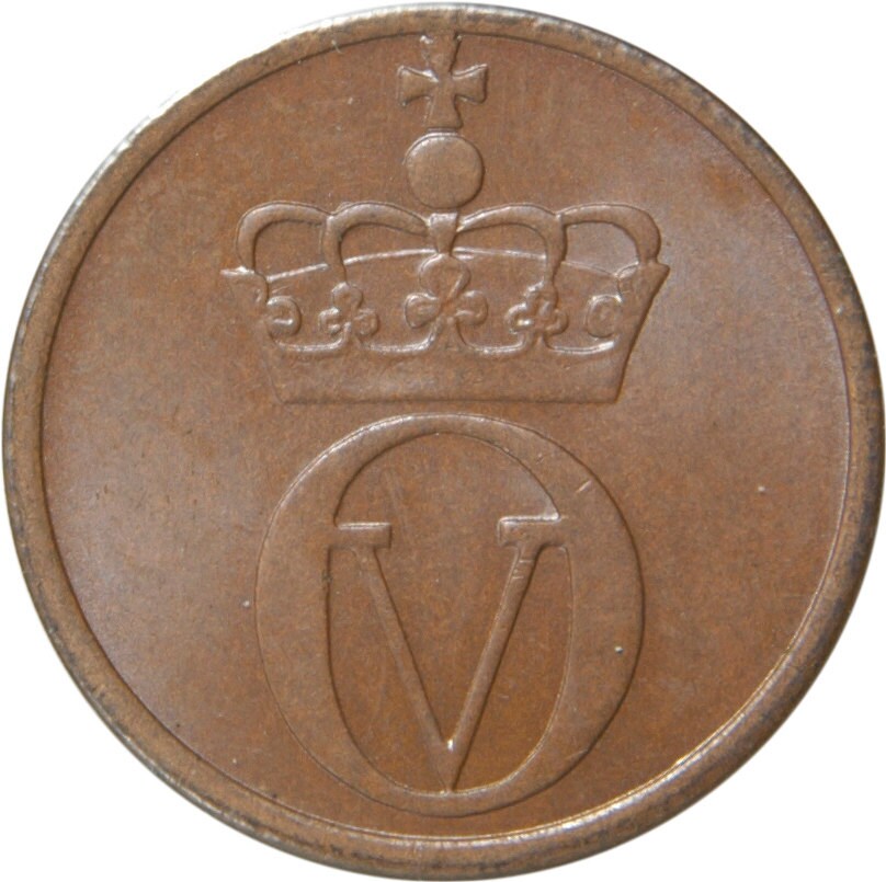 Norway Vintage Squirrel Coin, Copper 1 Ore. Squirrel With Nut. Monogram ...