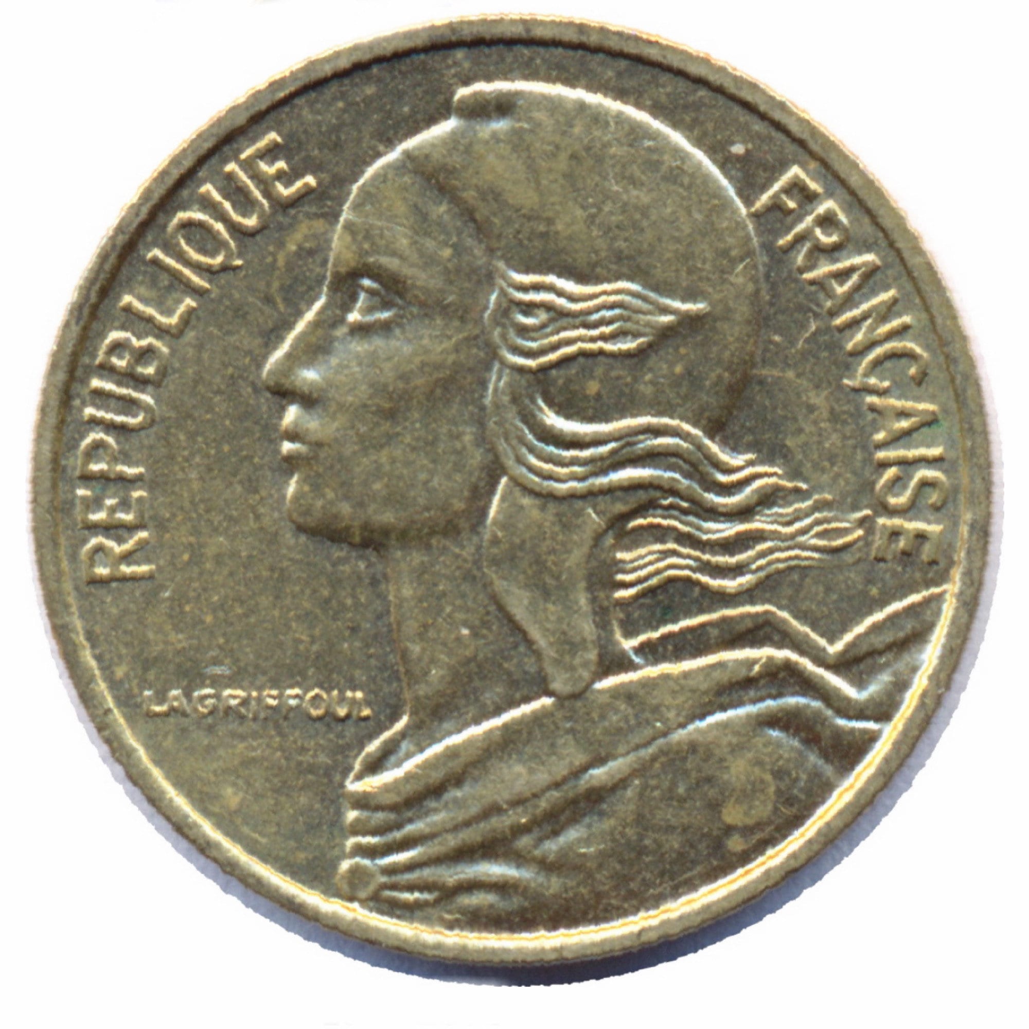 Art Deco Coin France 5 Centimes Coin Marianne Coin Supply Collectible ...