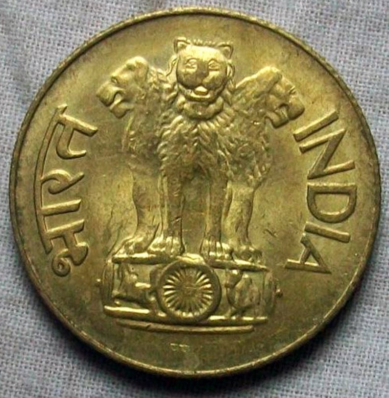 Lotus Coin Vintage India LOTUS Coin 20 Paisa Brass Coin - Etsy