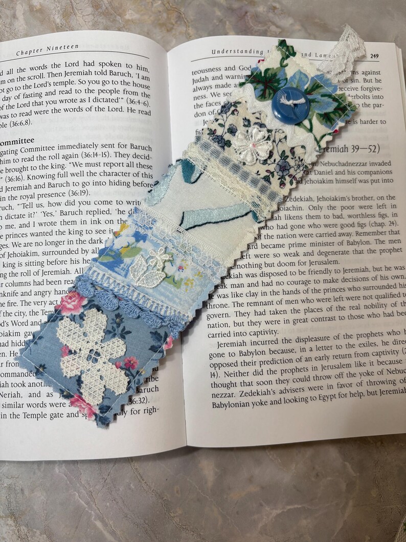 3 Handmade Bookmarks. Made of Linen,lace, Doilies Etc Free Shipping Lot ...