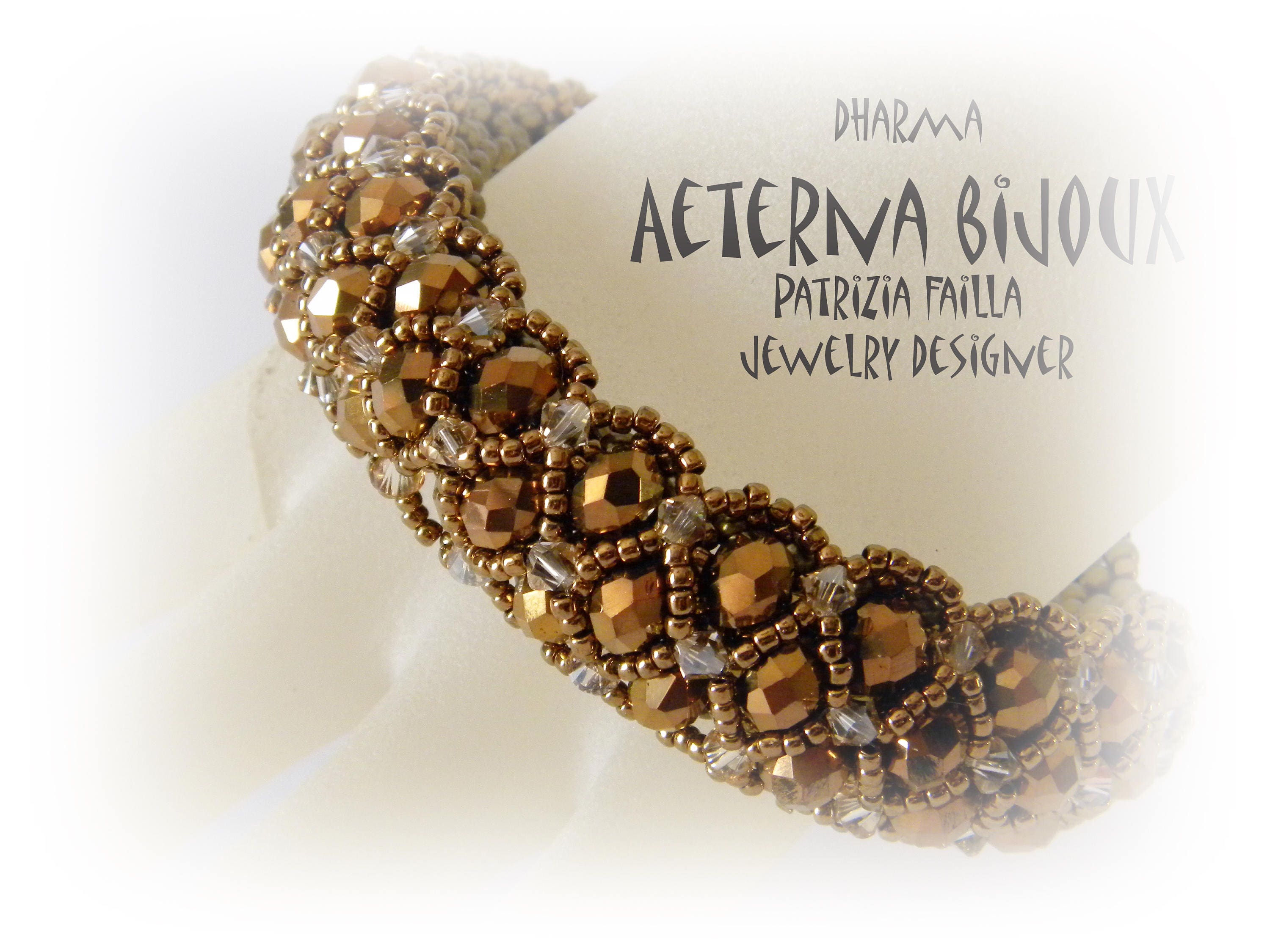 Beading Tutorials and Patterns Dharma Bangle- Beadwork, Bead Pattern, Bead Tutorial, Bead ...