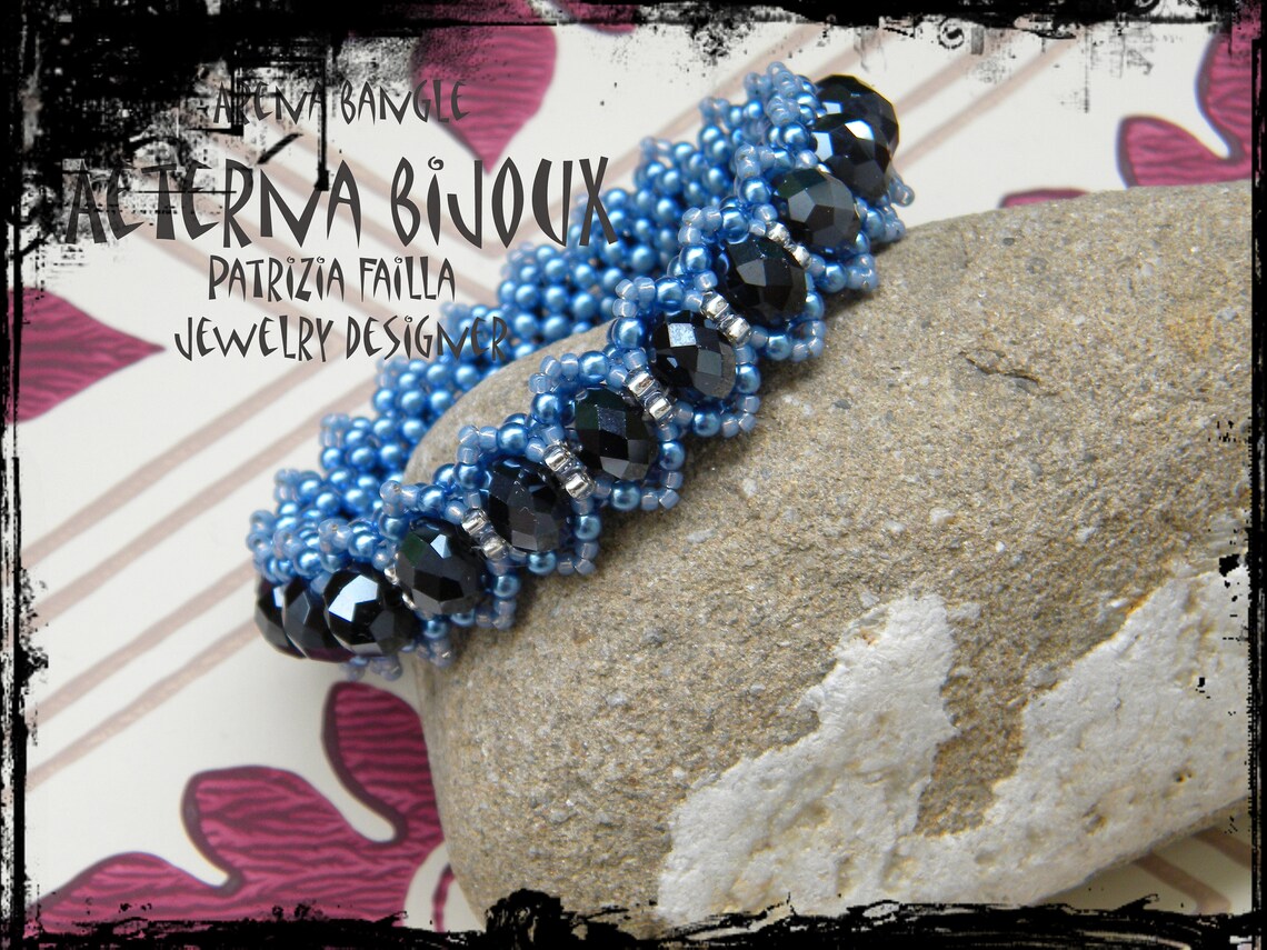 Beading Tutorials and Patterns Arena Bangle Beadwork, Bead Pattern, Bead Tutorial, Bead ...