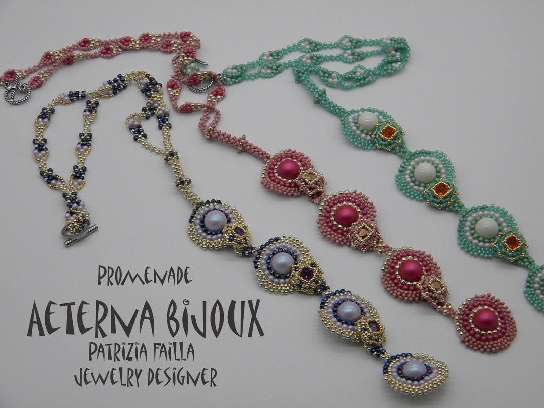 Beading Tutorials and Patterns Promenade- Necklace, Earrings, Beadwork ...