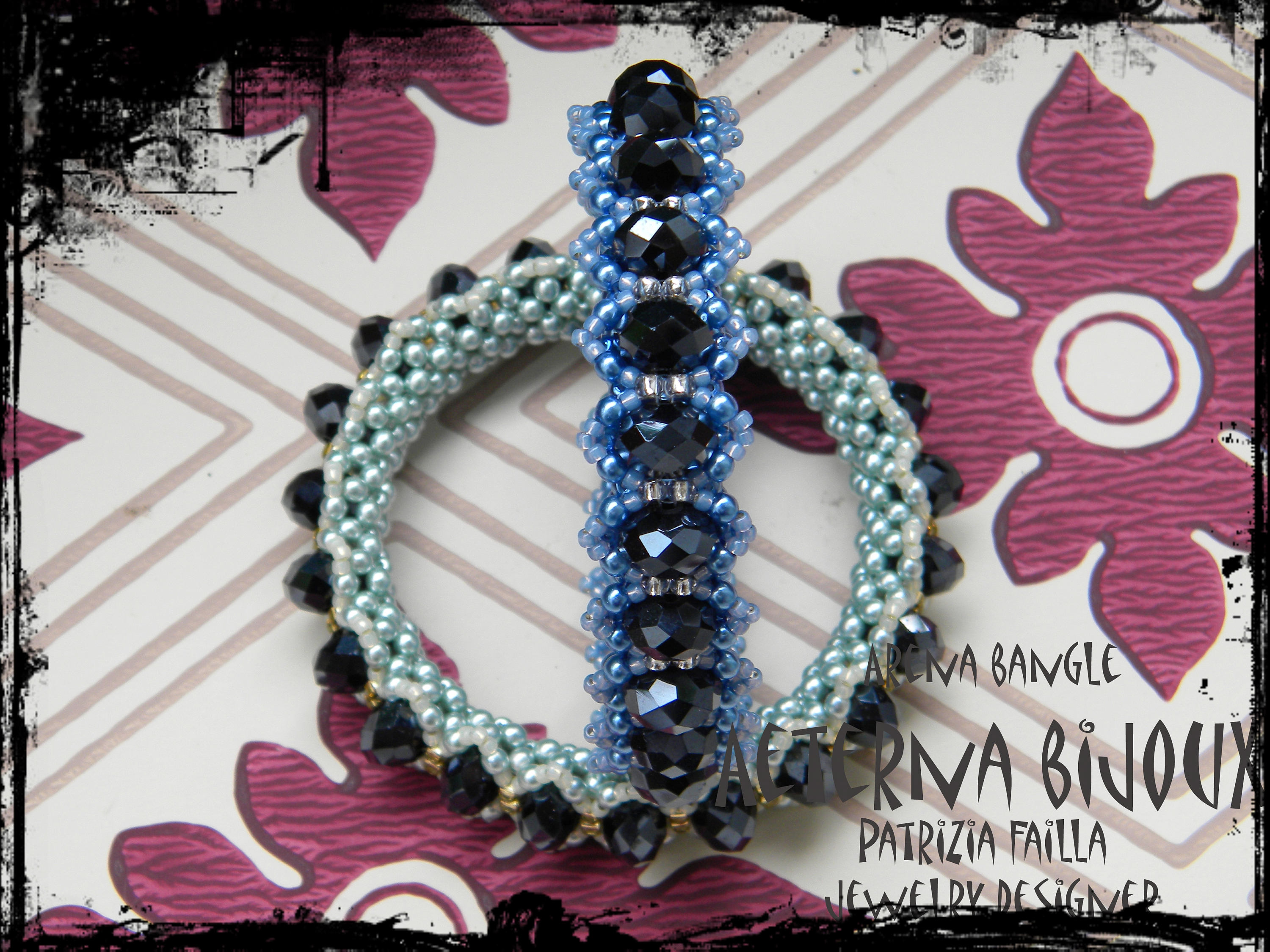 Beading Tutorials and Patterns Arena Bangle Beadwork, Bead Pattern ...