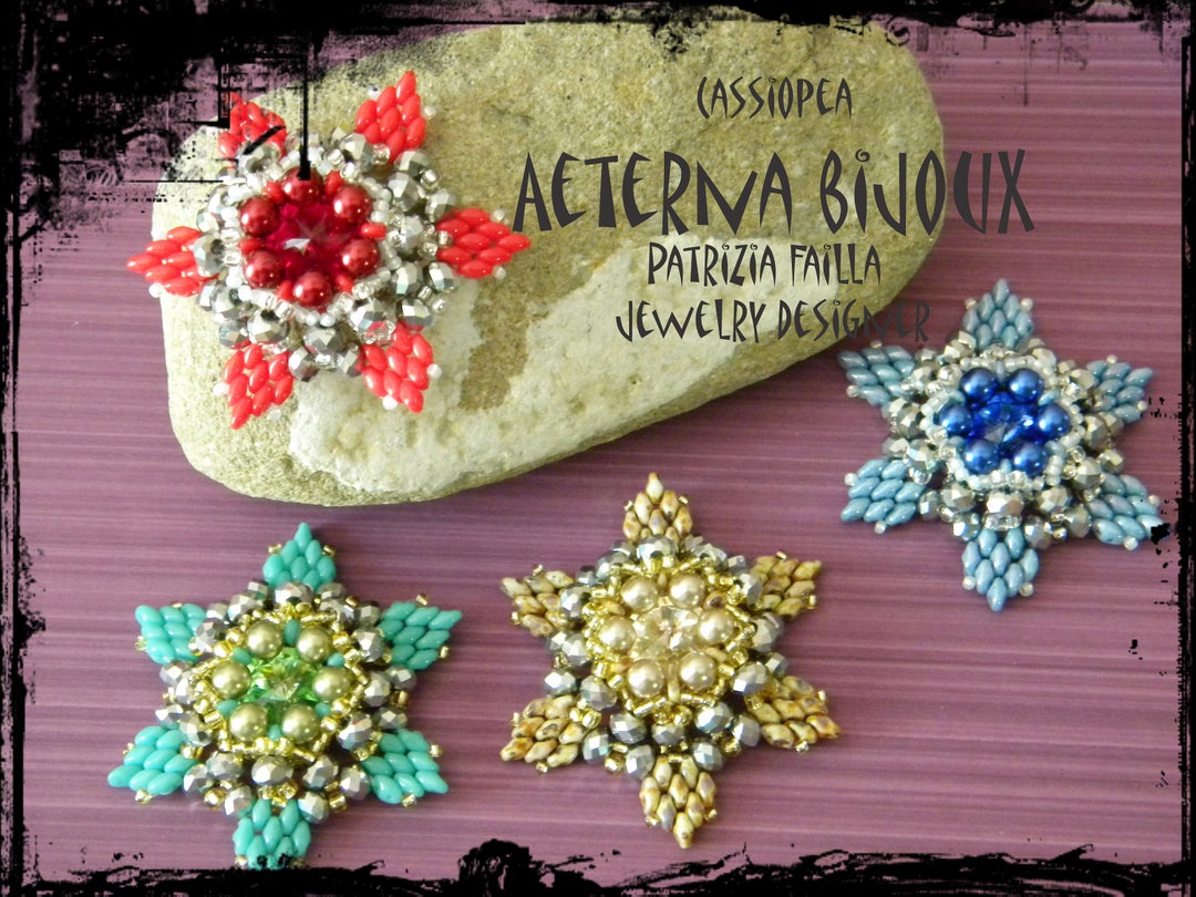 Beading Tutorials and Patterns Cassiopea- Beadwork, Bead Pattern, Bead ...