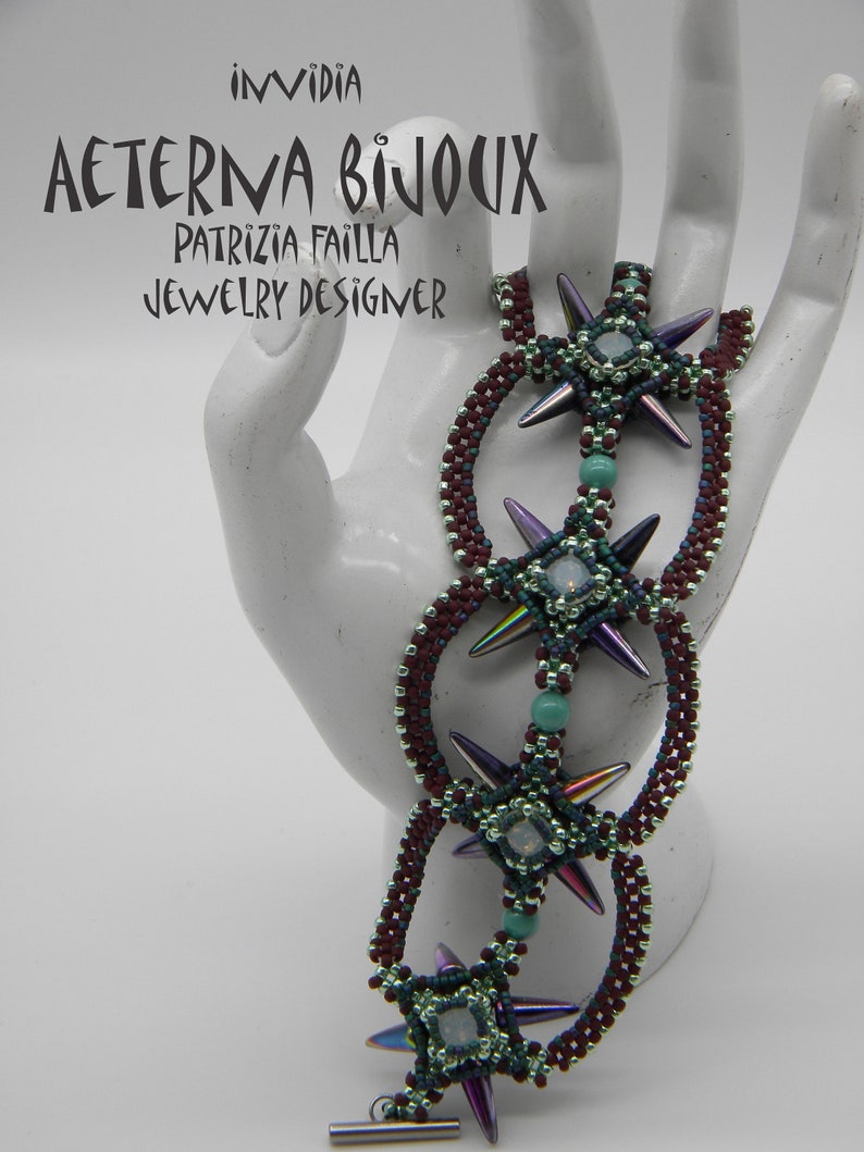 Beading Tutorials and Patterns Invidia Beadwork, Bead Pattern, Bead ...