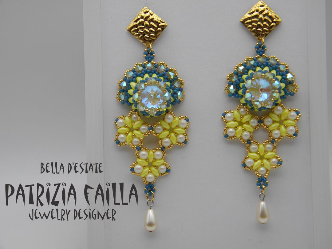 Beading Tutorials and Patterns Bella D'estate- Beadwork, Bead Pattern ...