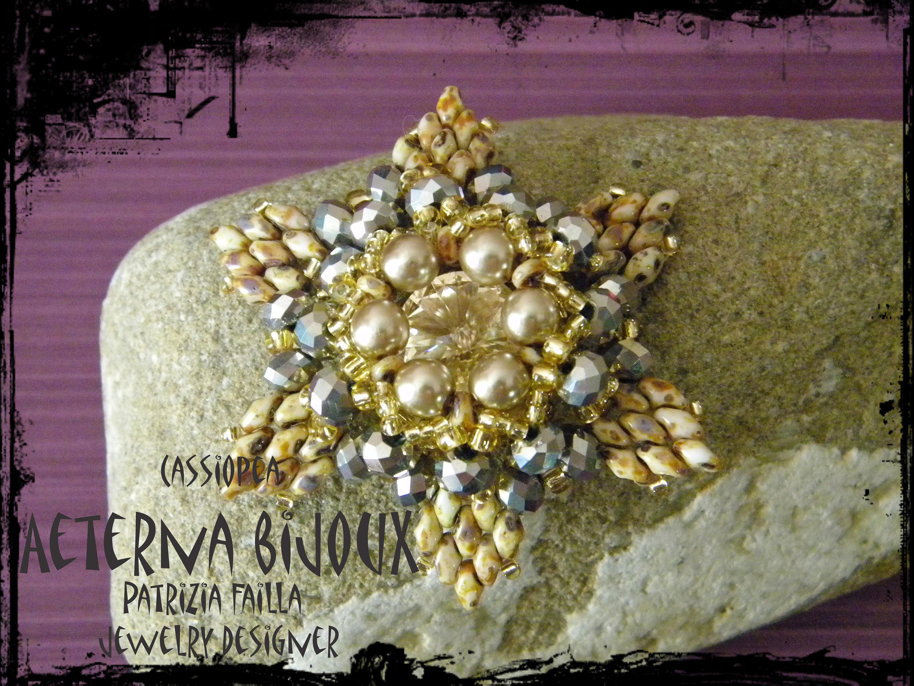 Beading Tutorials and Patterns Cassiopea- Beadwork, Bead Pattern, Bead ...