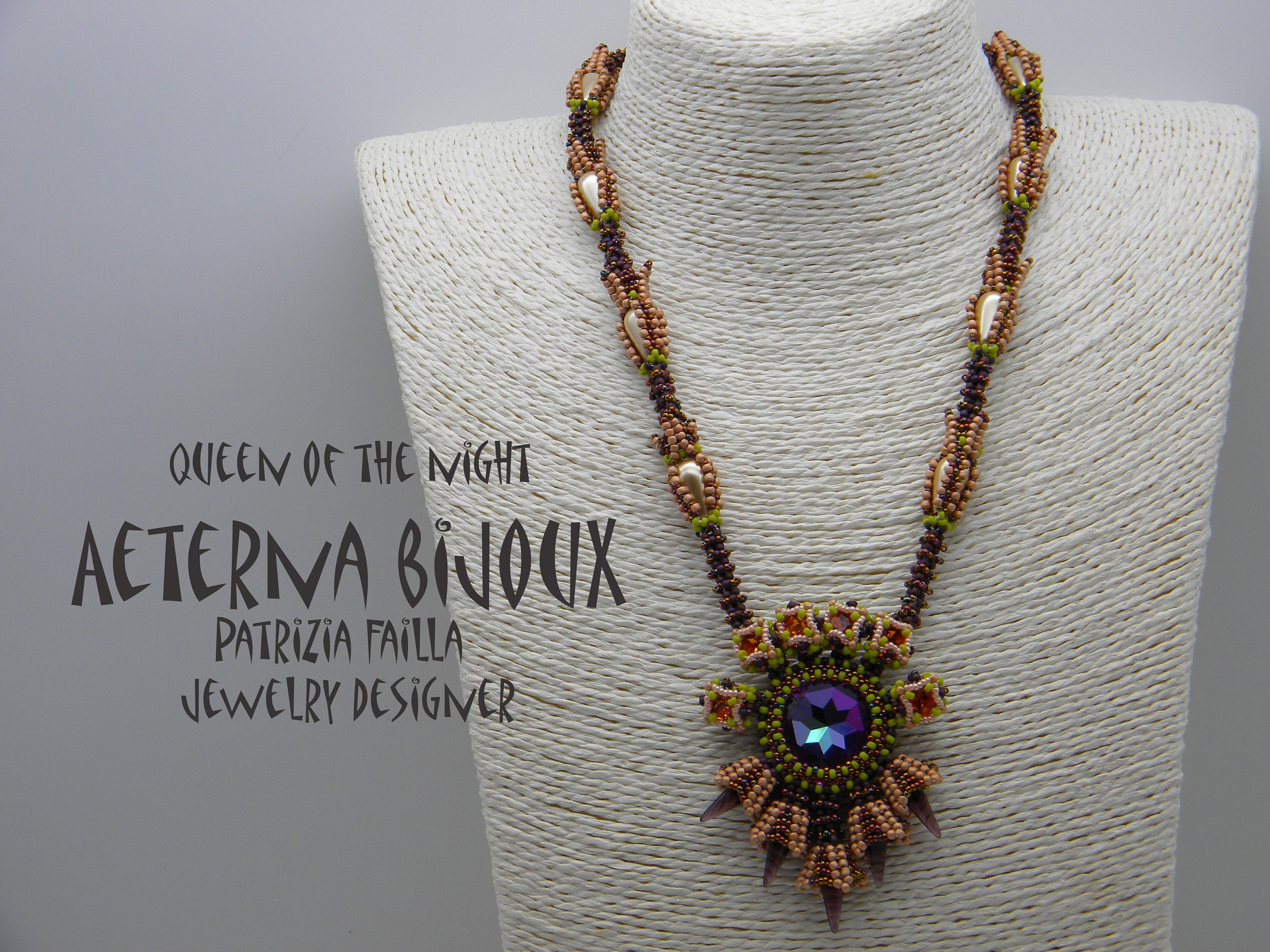 Beading Tutorials and Patterns Queen of the Night Beadwork, Bead ...