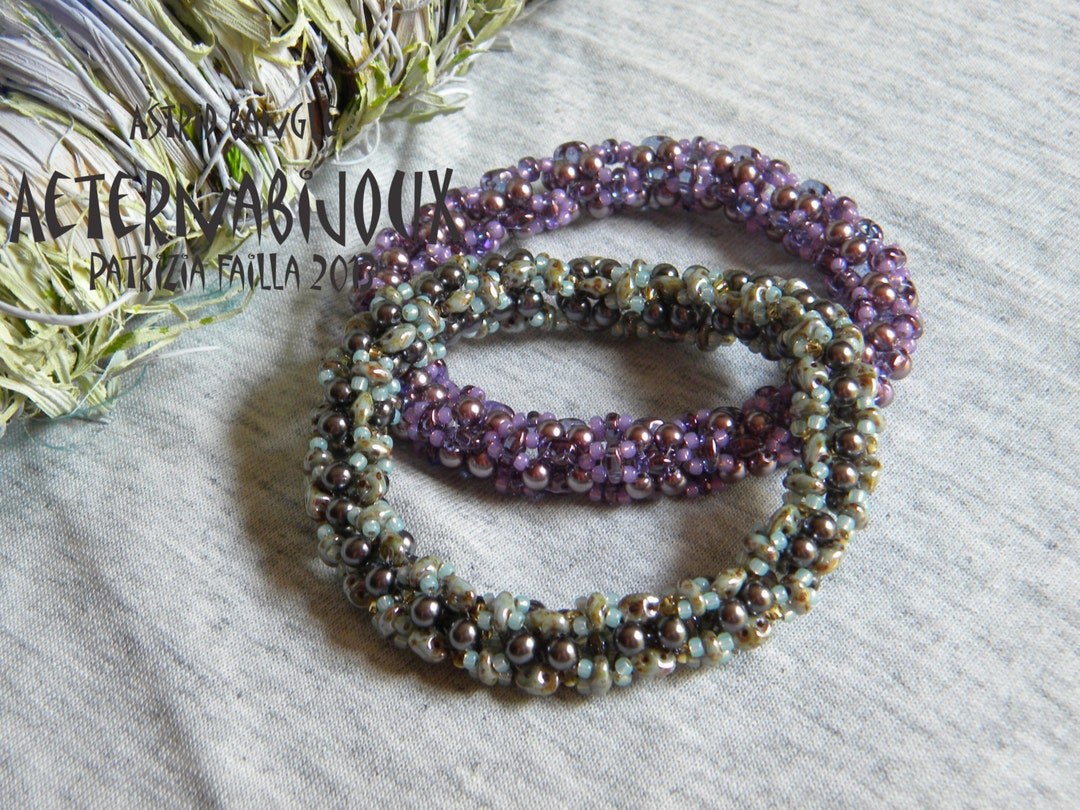 Beading Tutorials and Patterns Astrid Bangle- Beadwork, Bead Pattern ...