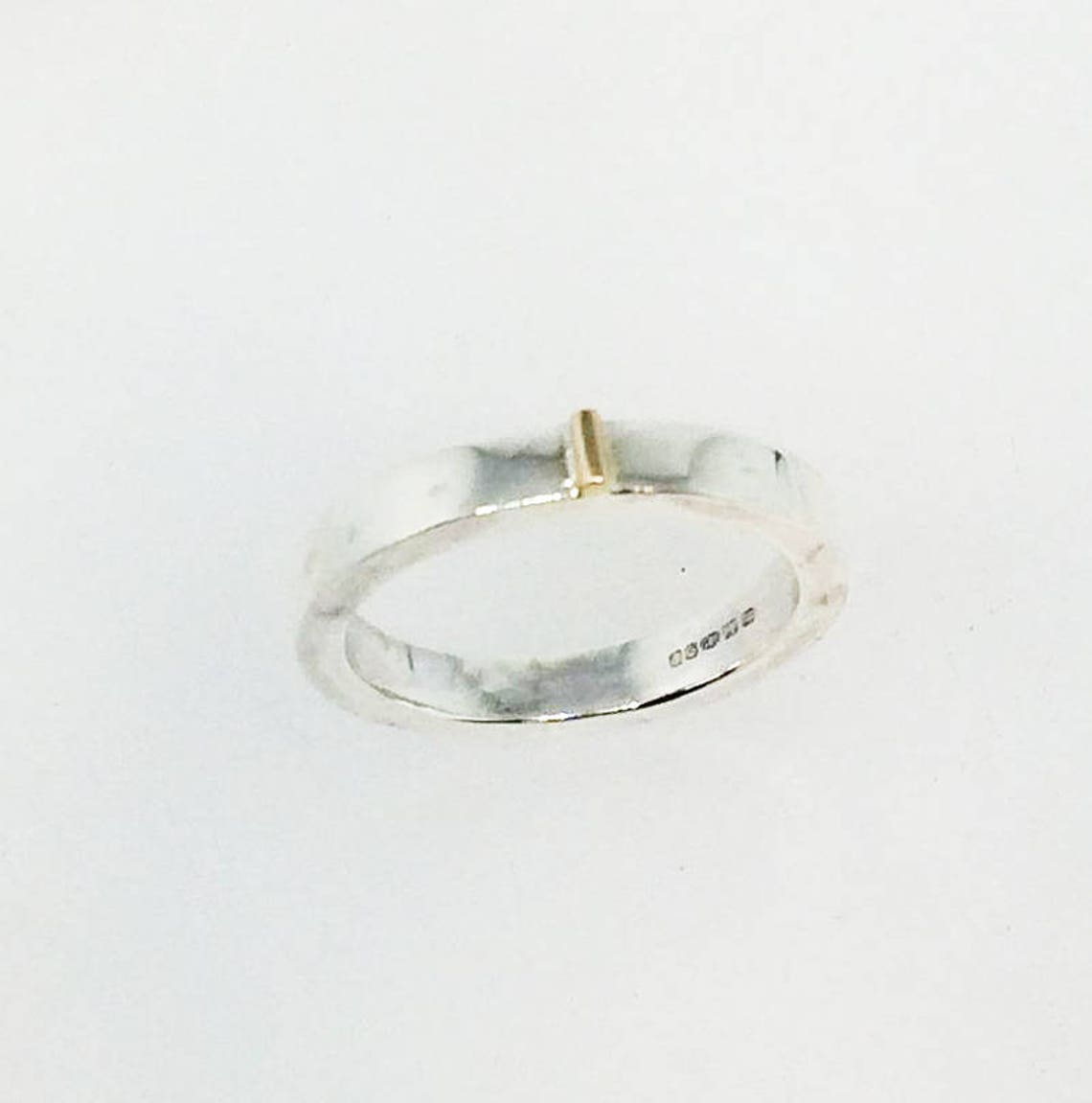 Gold and Silver Ring Minimalist Style Ring Contemporary Gold - Etsy