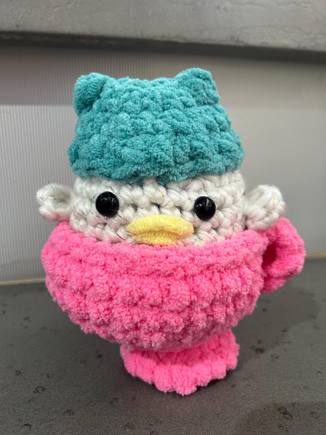 Snowball Tea Cup Chickie Plushie - Etsy